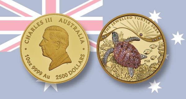 Perth Mint continues luxury diamond coin series with turtle